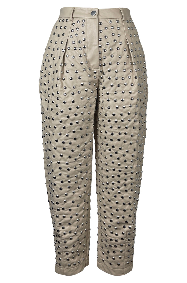 LEATHER STUD PANTS SETA - APPAREL – Seta Apparel